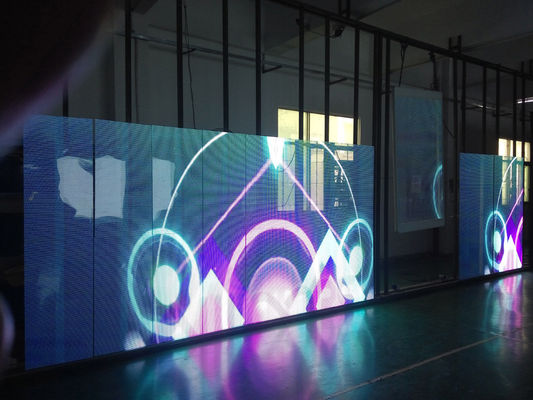 Commercial advertising P7.81 outdoor transparent led display Hanging Or ...