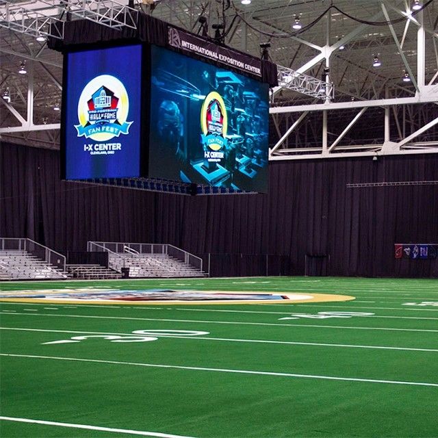 P10 LED display Rich Color Sports Ground Advertising Boards , LED ...