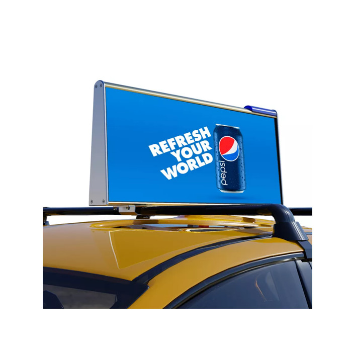 IP65 LED Taxi Roof Display 5500nits Brightness P4 Taxi Top LED Panel ...