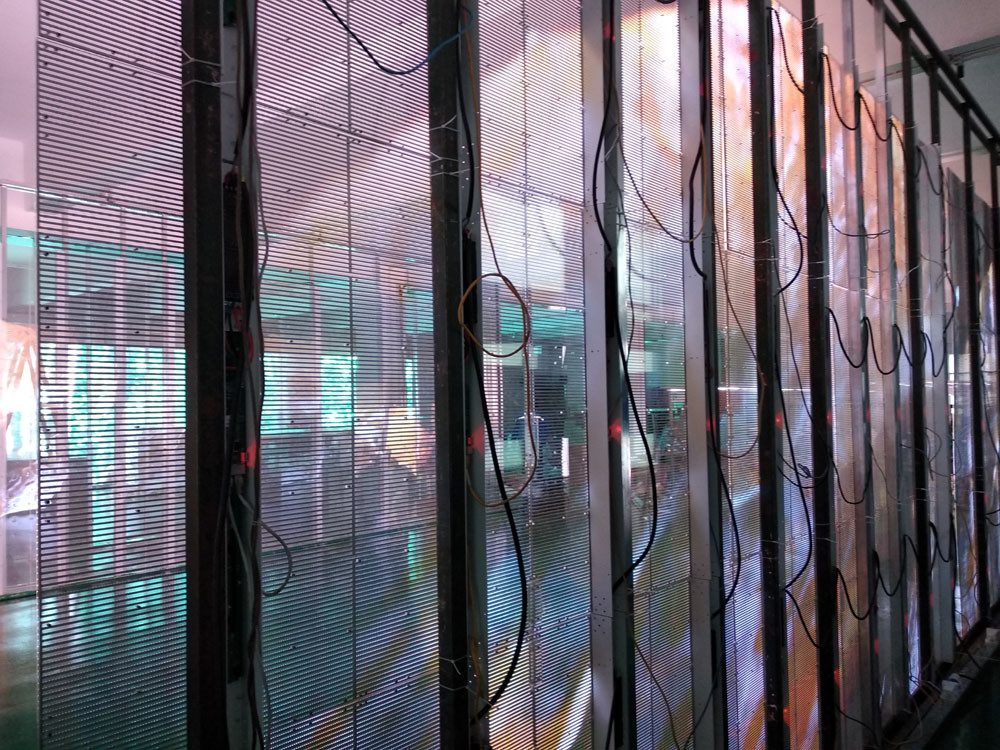 Vivid Colors See Through Led Screens P3.91-7.82 Transparentt digital ...