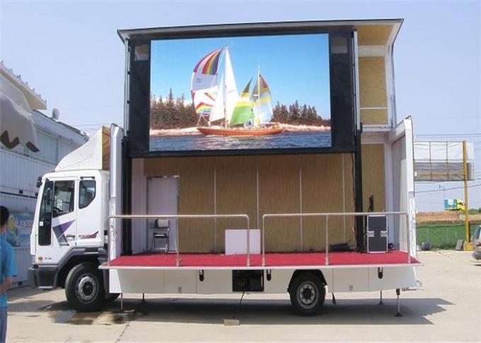 High Resolution P4mm Mobile Advertising Screen / Mobile Led Signs For Rent
